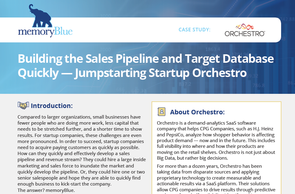 Sales Resources | Secrets to Sales Success | memoryBlue
