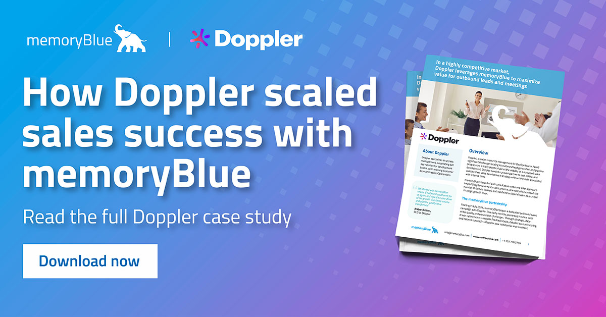 How Doppler scaled sales success with memoryBlue - Case Study - memoryBlue
