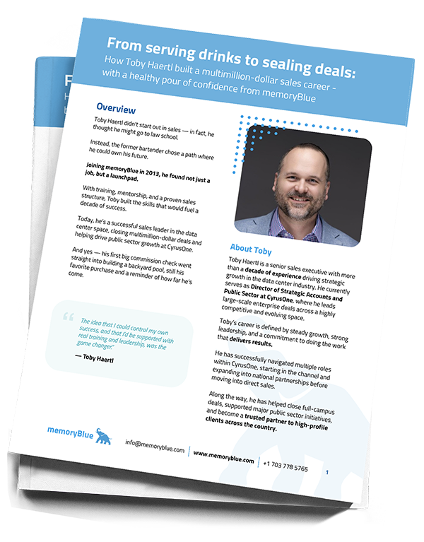 How Toby Haertl built a sales career worth raising a glass - Case study ...